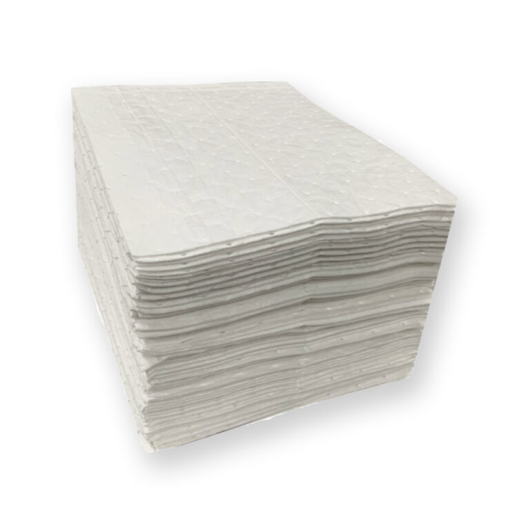 Oil Only Sorbent Pad, 15″ x 18″, Three-Ply, Medium Weight, 15 Gallon ...